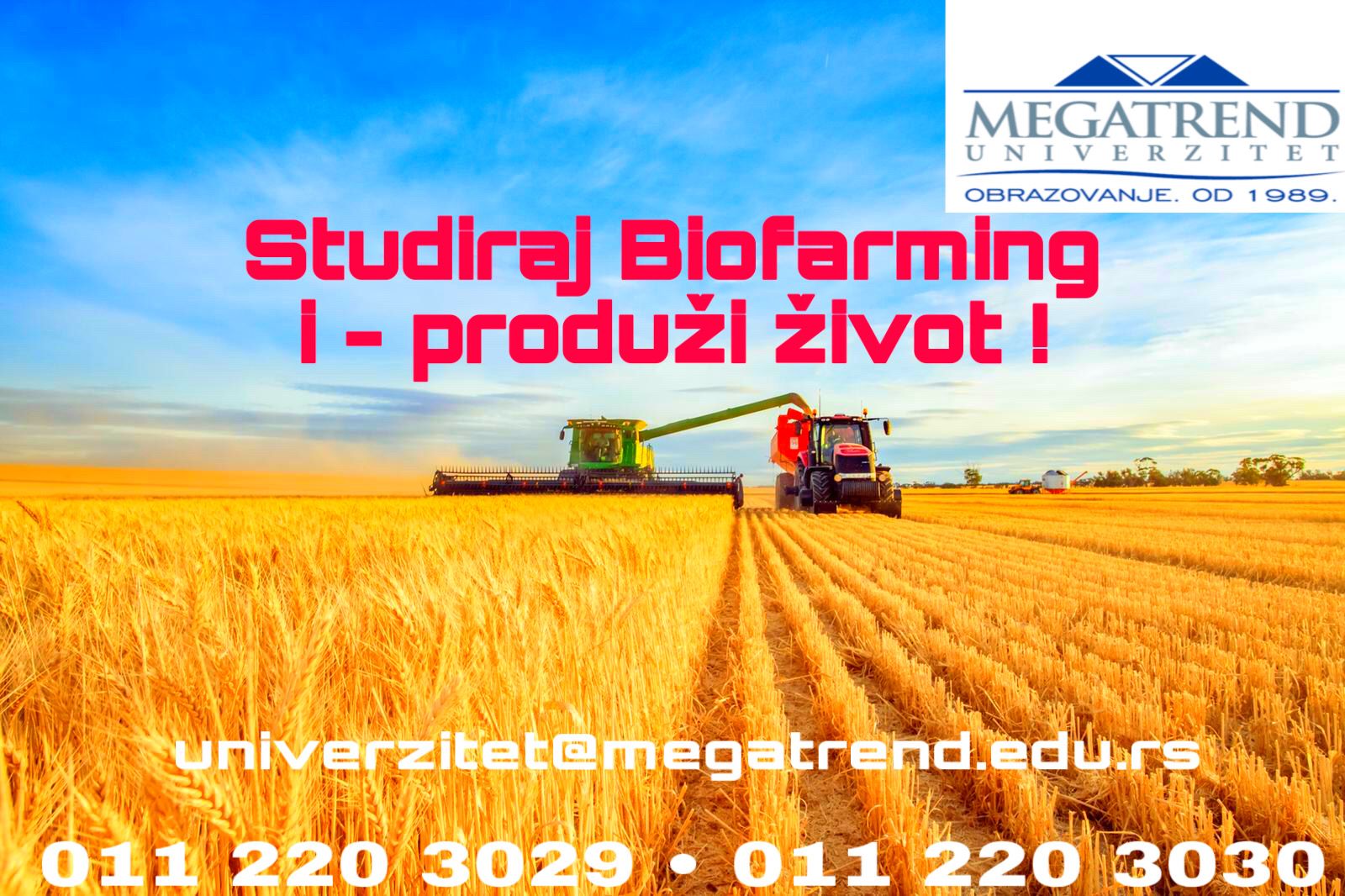 Fakultet za biofarming - Megatrend Univerzitet